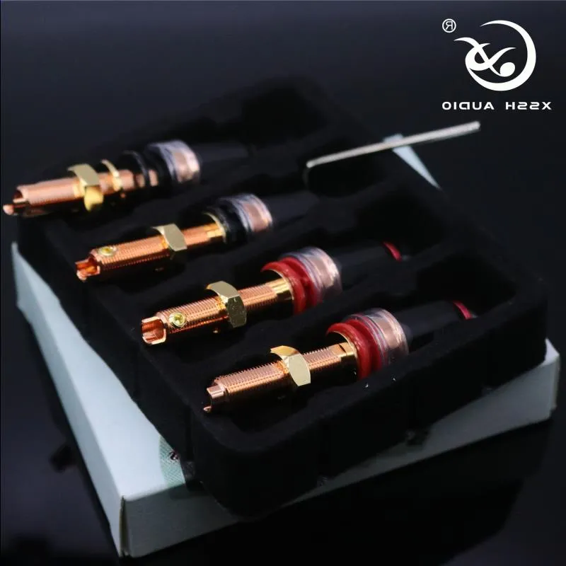 DHgate.com:8/16Pcs Red Copper Banana Plug Speaker Audio Binding Post ...