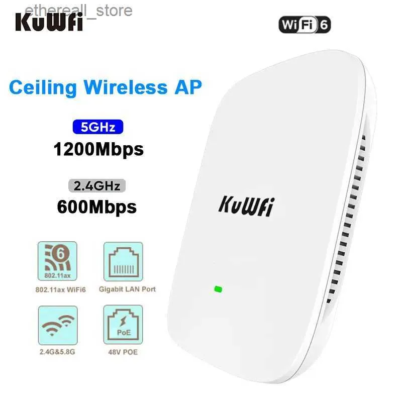 DHgate.com:KuWfi 2.4G/5.8G Dual Band 1800Mbps Wifi 6 Wireless Ceiling ...