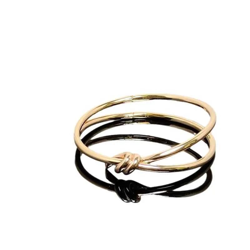 DHgate.com:Brand 18K Gold Twisted Bangle Bracelet for Women with ...