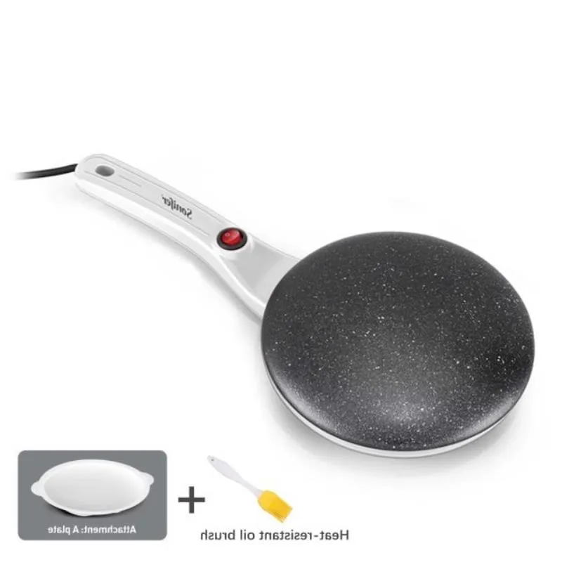 Electric Crepe Maker & Pizza Pan - Non-Stick Griddle for Pancakes ...