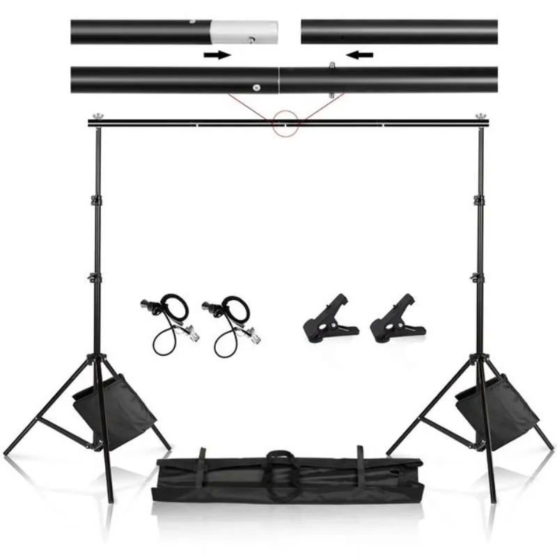 Bhxxw Background Stand Support System Kit 85ft X 10ft Frame With ...