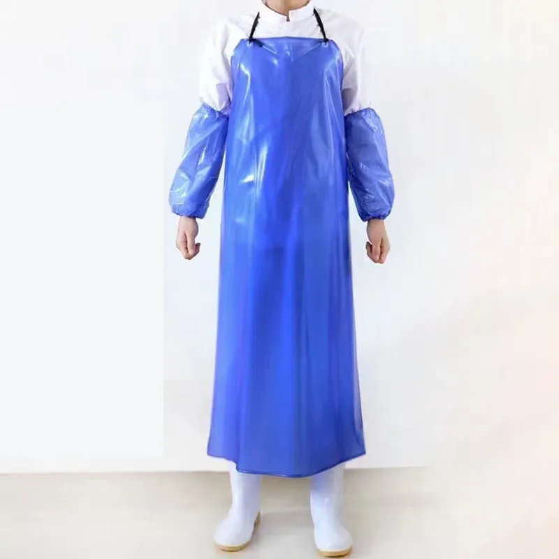 Heavy-Duty Waterproof Apron - Thickened PVC, Oil Resistant Work Apron ...