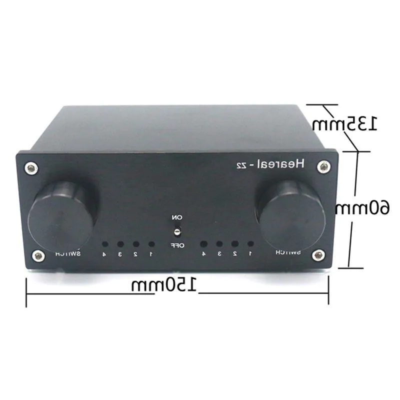 Audio Switcher 4 Input 4 Output Lossless Audio Signal Selector Box With ...
