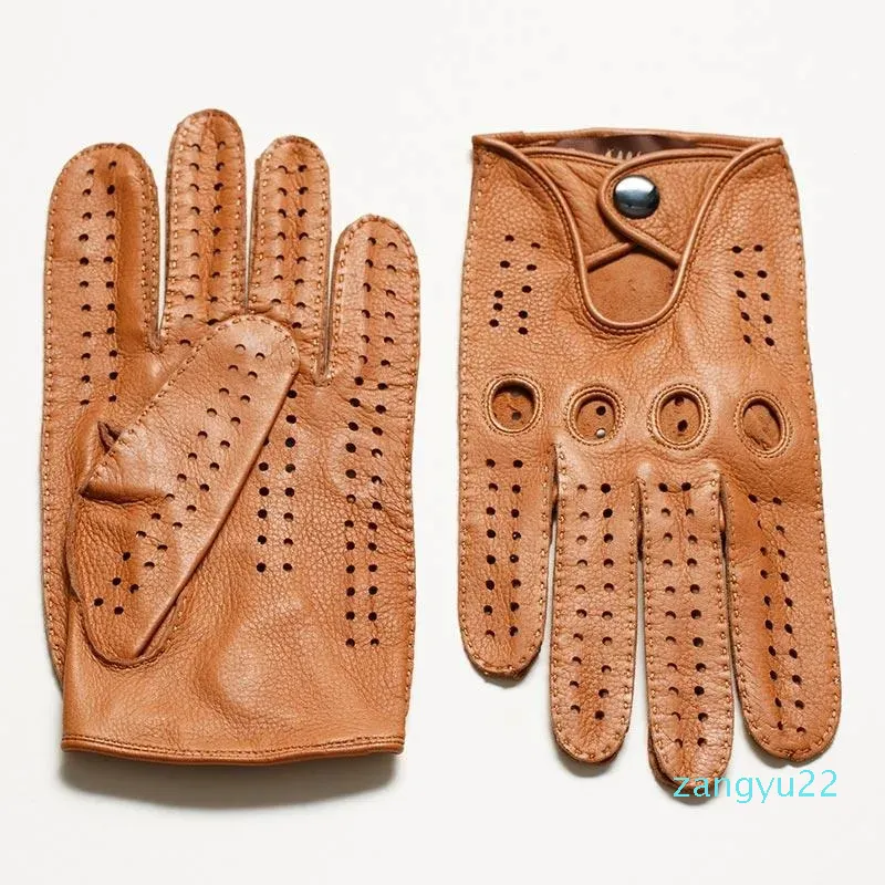 DHgate.com:Mens Genuine Goatskin Leather Gloves: Breathable Designer ...