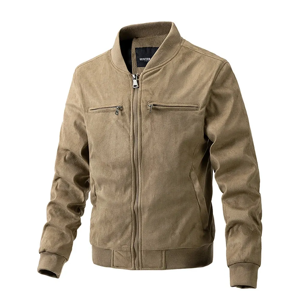 DHgate.com:Suede Cotton Jacket for Men, Warm Long Sleeve Solid Color ...