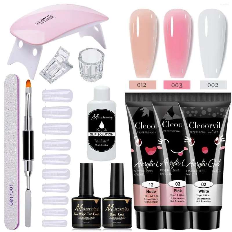 DHgate.com:Professional 12-Piece Crystal Extension Nail Art Kit with ...