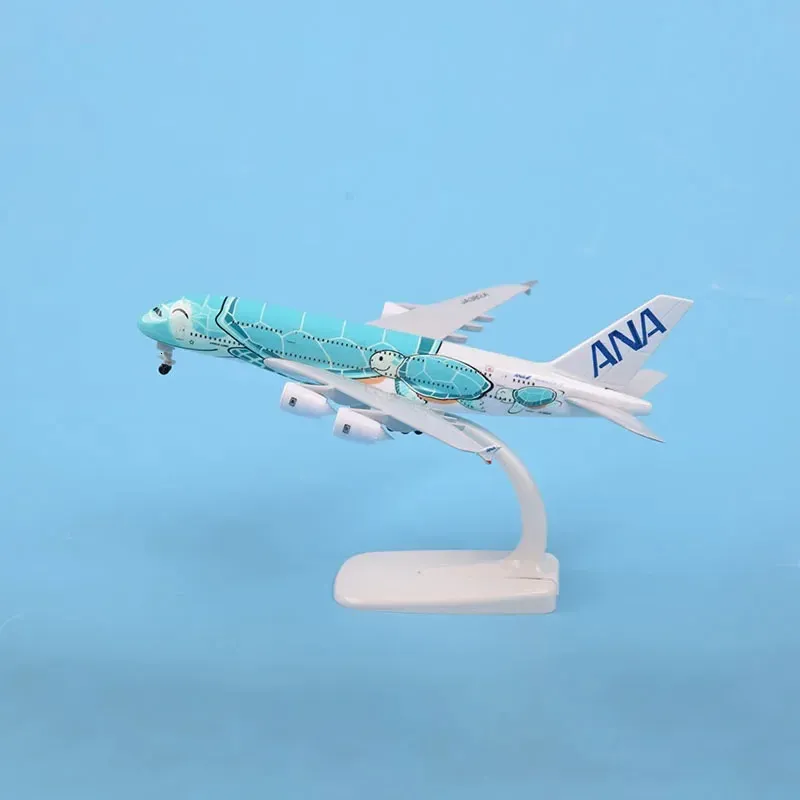 Diecast Model Of A380 ANA Turtle Airlines Airplane With Landing Gears ...