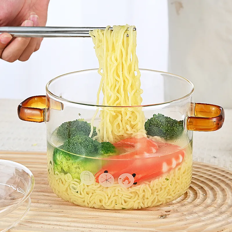 High Borosilicate Glass Health Pot Stockpot Foroup And Glass Soup Pot ...