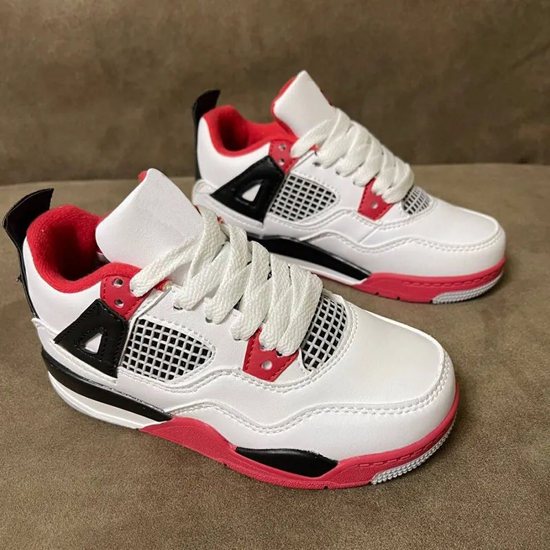 KidSport 4S Infant/Toddler Basketball Shoes: Chicago Black Red ...