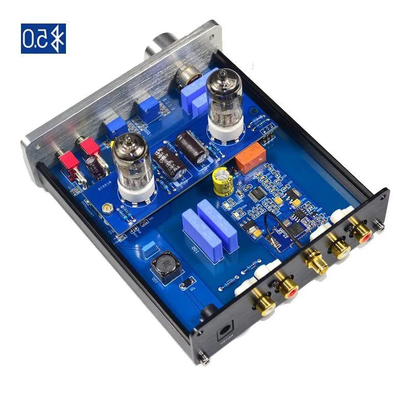 High Fidelity 6J1 Valve Preamp Treble Bass Tone Adjustment, Bluetooth 5 ...