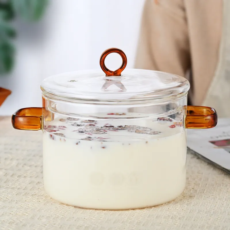 High Borosilicate Glass Health Pot Soup & Stockpots Foroup And Stock ...