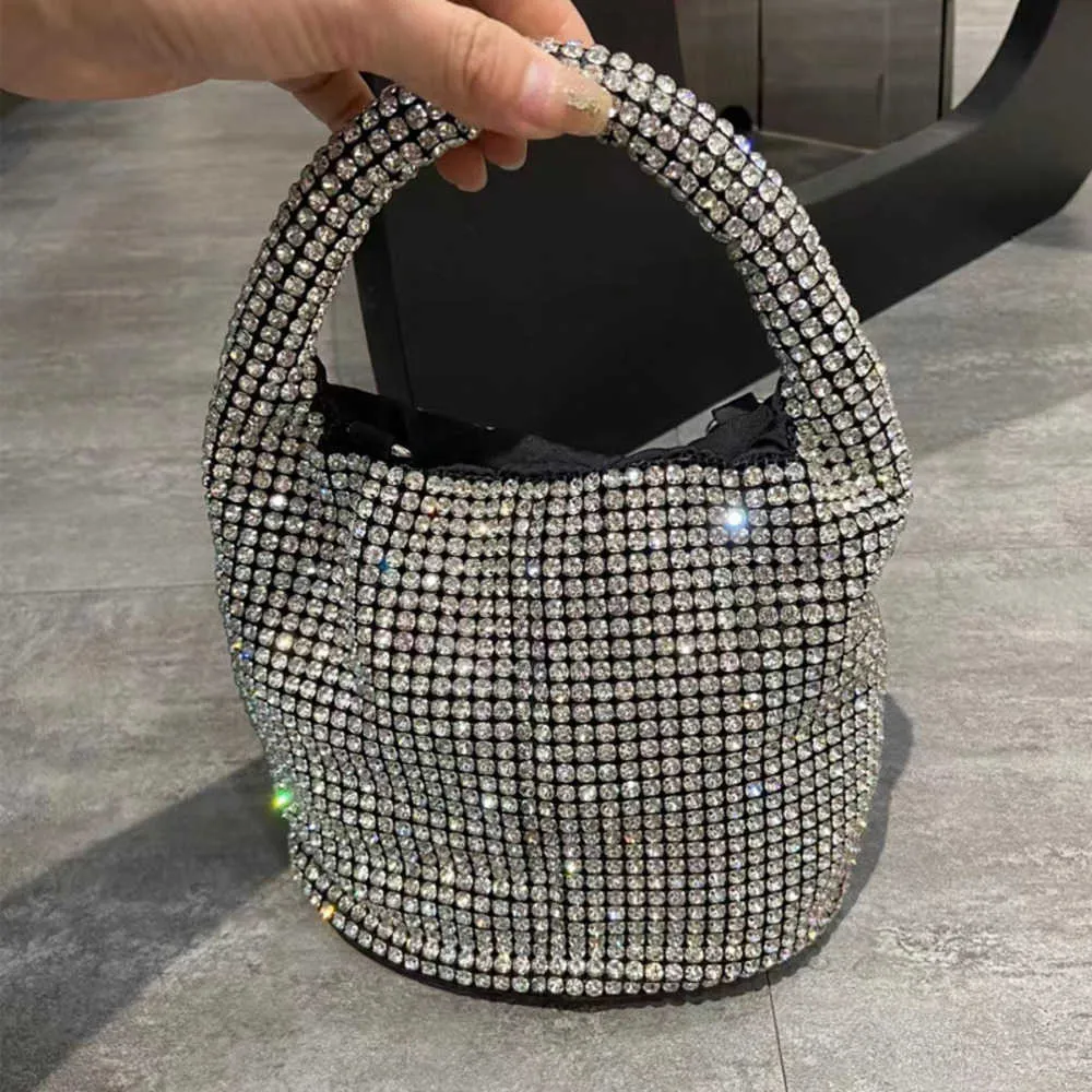 2023 Water Bucket King Diamond Set Back Handbag Super Sparkling Single ...
