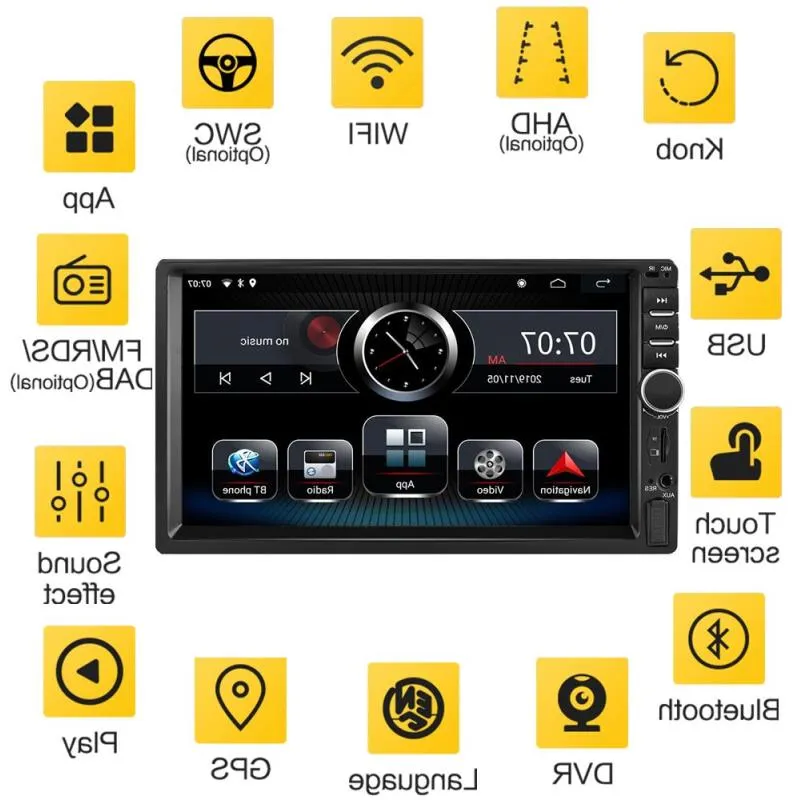 7'' 2DIN Car Radio: Android 8.1 Multimedia Player with GPS, WiFi - Shop ...