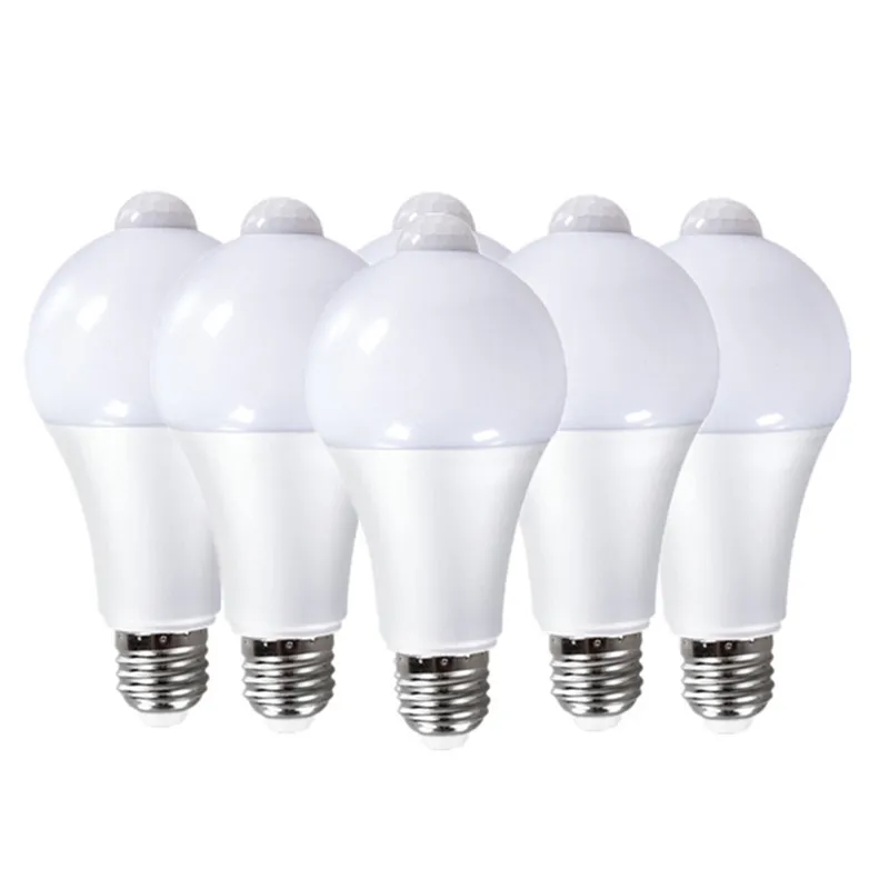 Motion Sensor Light Bulb E27 LED, 9W/12W/15W, AC85 265V, Infrared ...