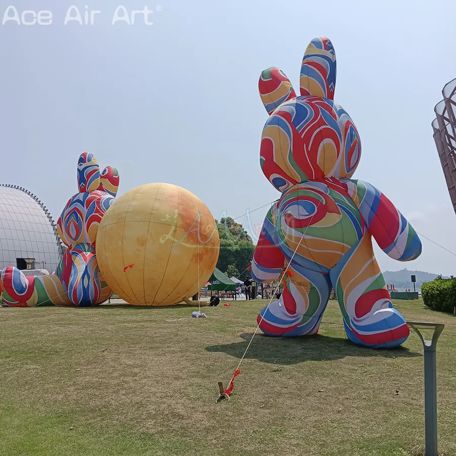 Wholesale Giant Inflatable Rabbit Event Huge Bunny For Outdoor Ground ...