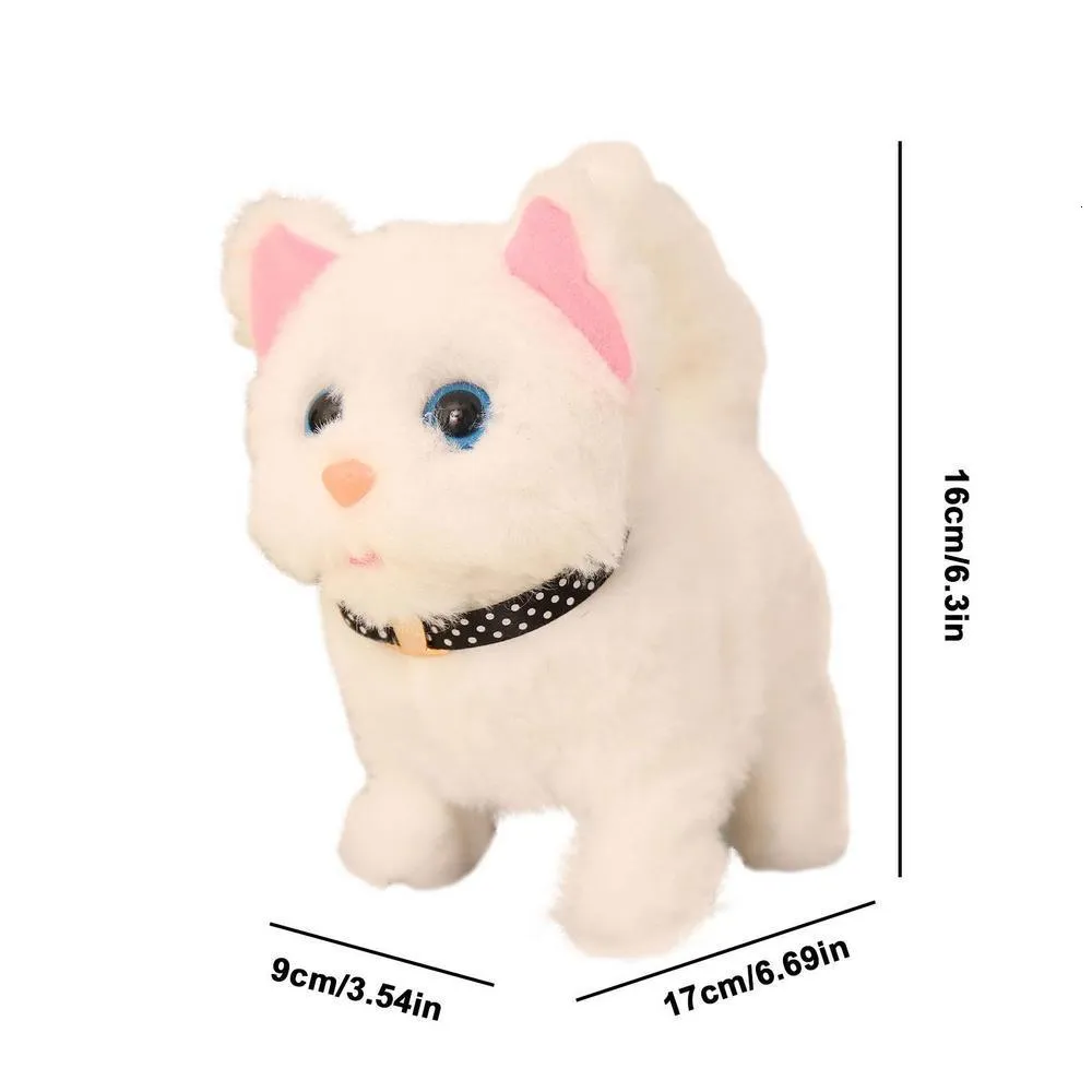 Kawaii Electric RC Pet Plush Poppet Toy Walking, Barking, And Cute Dog ...