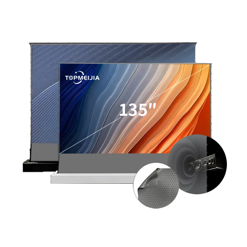 133 Inch Electric Floor Rising Projection Screen ... From Hrlbeauty02 ...