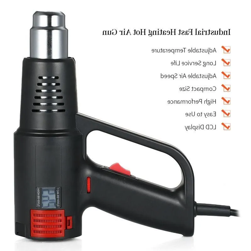 2000W Digital Hot Air Gun - Temperature Controlled Heat Blower for ...
