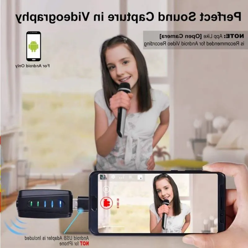 Microphone Sans Fil UHF, Micro Unidirectionnel USB Pour PC, Smartphone ...