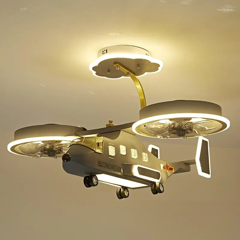 Airplane Ceiling Fan with LED Light: Modern Kids Room Decor, Shop Now ...