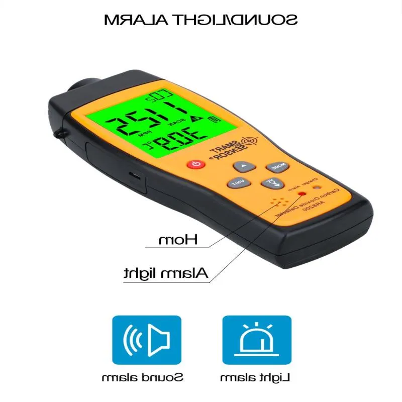 DHgate.com:Portable Air Quality Monitor: LCD Digital CO2 Formaldehyde Detector & Gas Analyzer ...