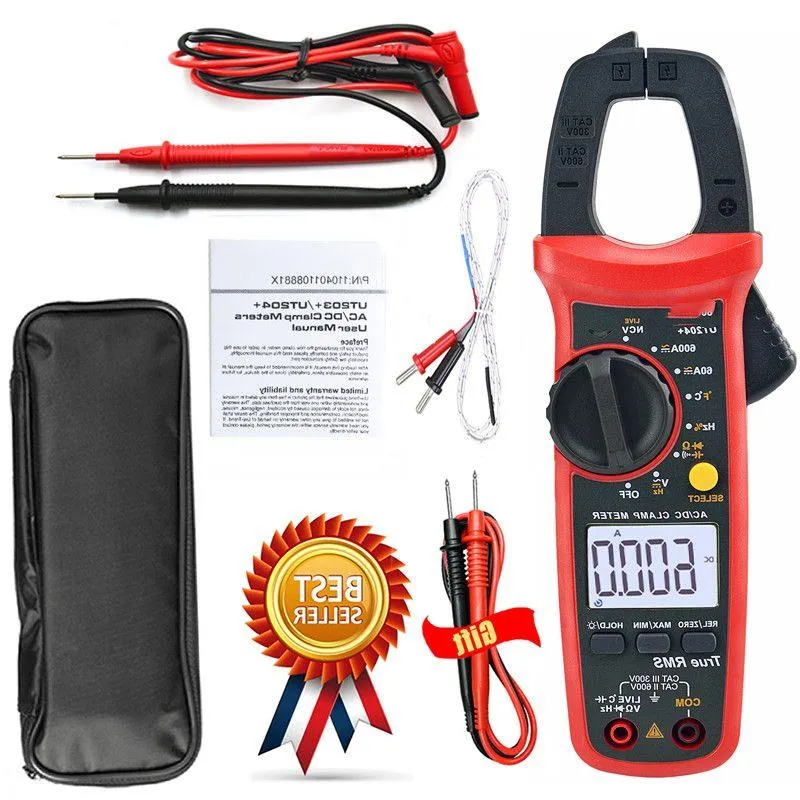 DHgate.com:UT204 Plus True RMS Multimeter w/ Temp Test, 600A, Line ...