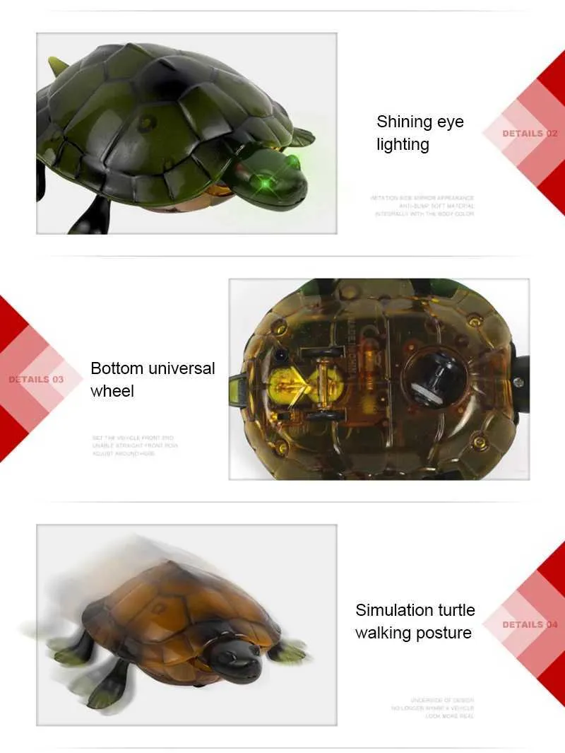 DHgate.com:Electric RC Tortoise Toy - Realistic Infrared Walking ...