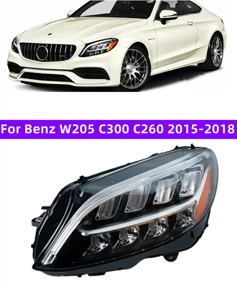 LED I20 Headlight Price For Benz W205 C300 C260 DRL High/Low Beam 18 ...