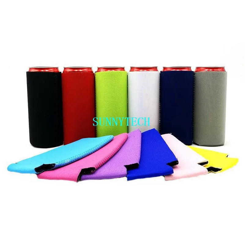 Other Kitchen Utensils Blank Neoprene Slim Beer Can Cooler Tall Stubby Holder Foldable Holders ...