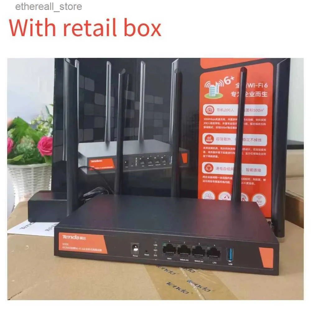 DHgate.com:Tenda W30E Wireless WiFi6 Enterprise Router, 4*LAN Gigabit ...