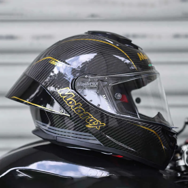 MOTORAX R90GP Casco Integral De Motocicleta Fibra De Carbono Para Hombres Y Mujeres Equipo De ...