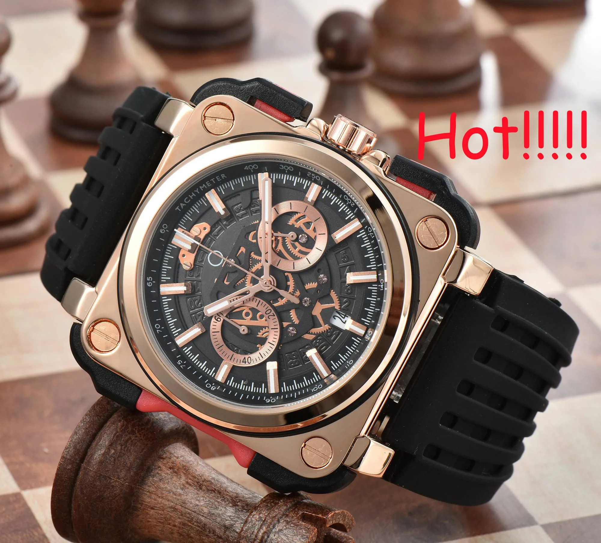 Luxury Sport Watches For Men Chronograph Quartz Movement Designer Hot ...