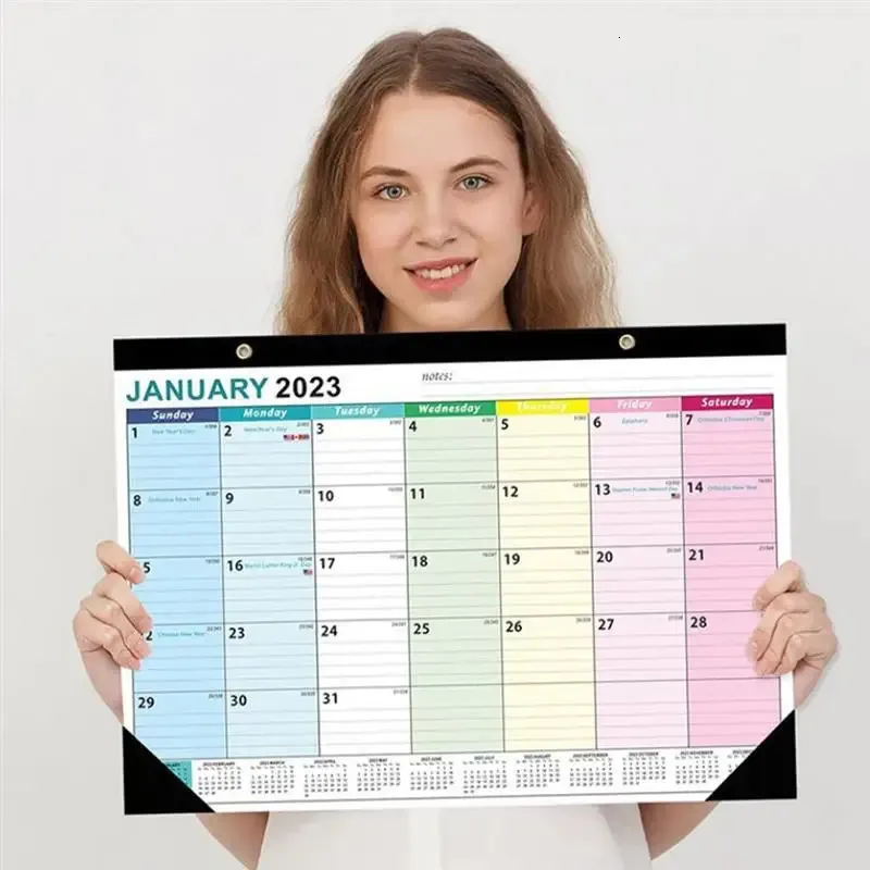 DHgate.com:2023-2024 Wall Calendar, Monthly Hanging Planner, Office ...