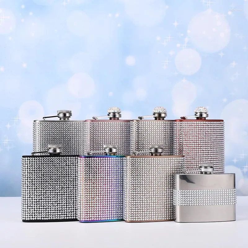 DHgate.com:Diamond-studded 6oz Hip Flask, Portable Outdoor Stainless ...