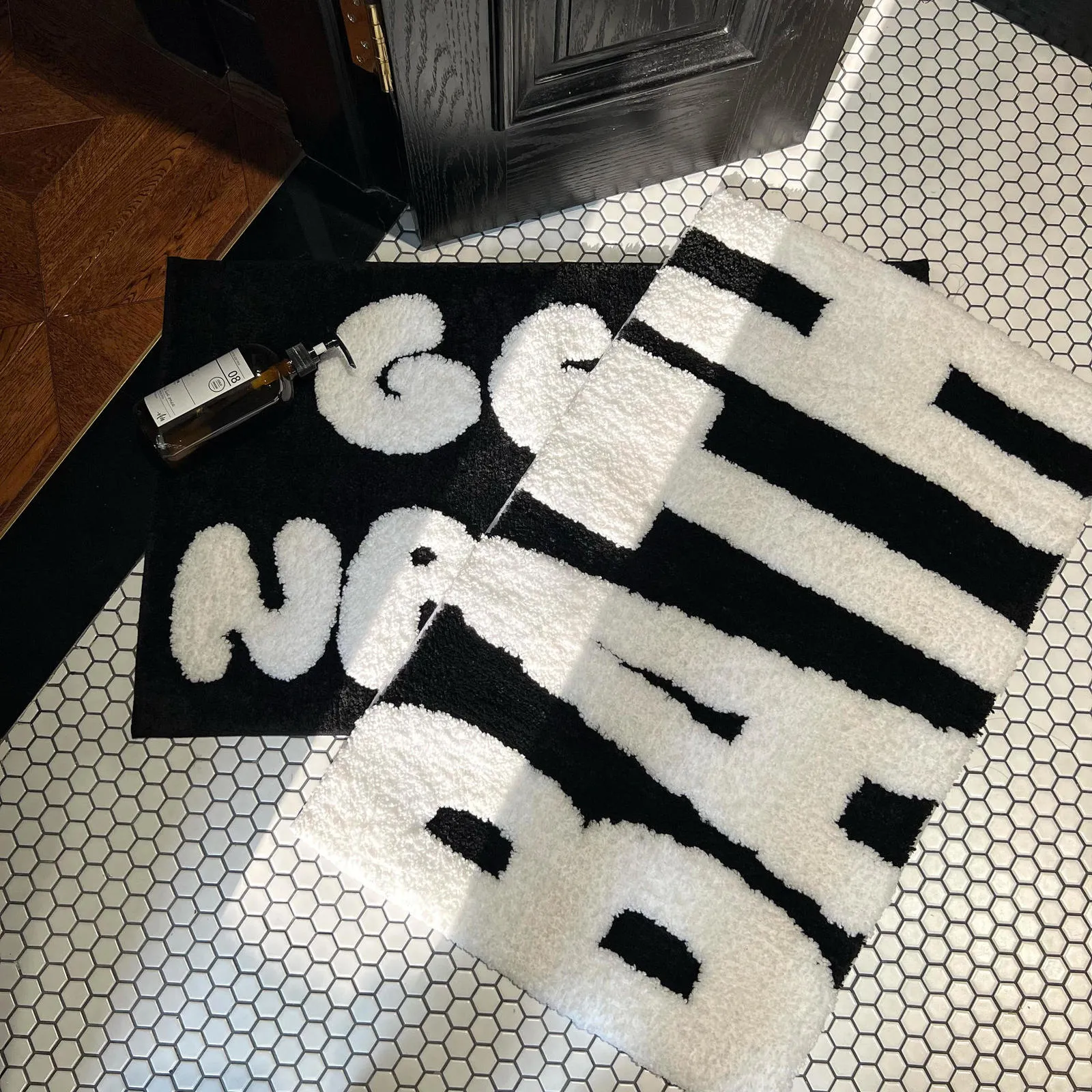 Soft & Absorbent Tufted Funny Letters Bath Mat For... From Deng10, $24. ...