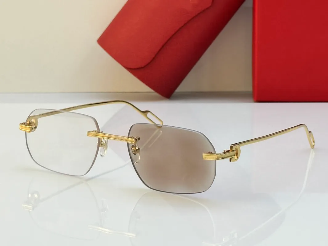 Panther De Carti Designer Aviator Rimless Sunglasses Mens For Men And