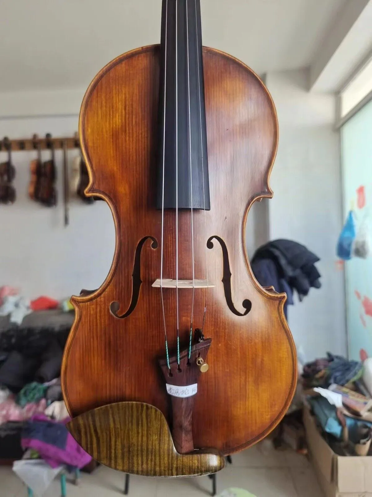 DHgate.com:Professional 4/4 Violin with Flamed Maple Back, 100-Year-Old Spruce Top:Musical ...
