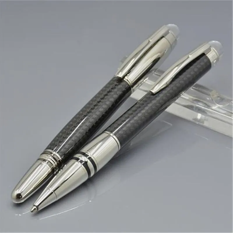 Premium Black Carbon Fiber Ballpoint Pen - Smooth Writing, Refillable ...