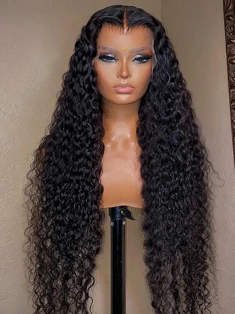 DHgate.com:13x6 HD Lace Frontal Hair, 40 Inch Deep Wave Brazilian Curly ...