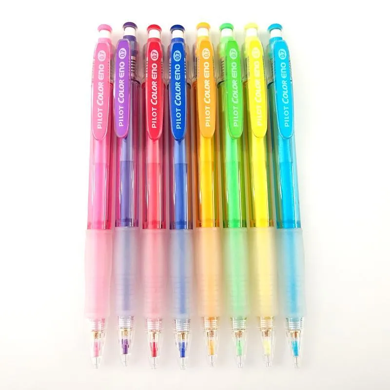 Ploint Pens Pilot HCR 197 Eno 0.7mm قلم رصاص ميكانيكي مع 8 ألوان مجموعة ...