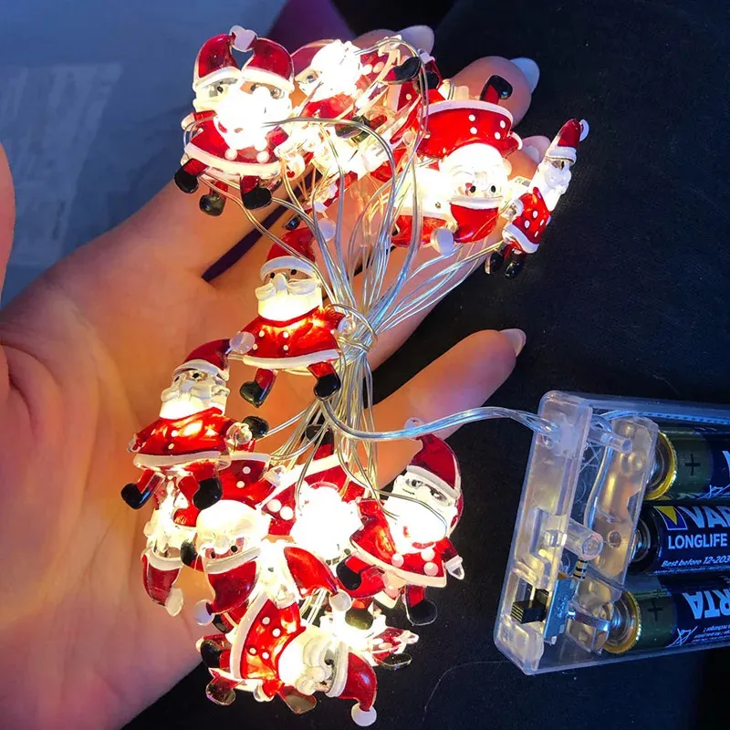 DHgate.com:Christmas LED String Lights, 2M Santa Snowman Elk Snowflake ...