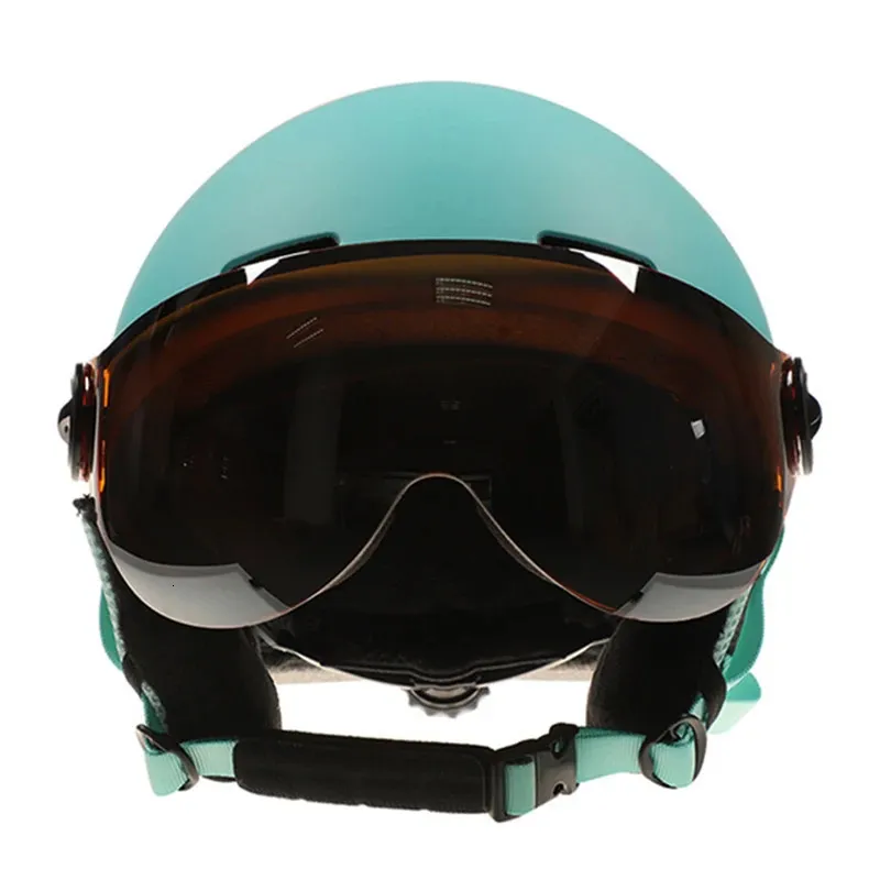 Ski Helmet with Goggles Combo: Interchangeable Lens Ski Goggles ...