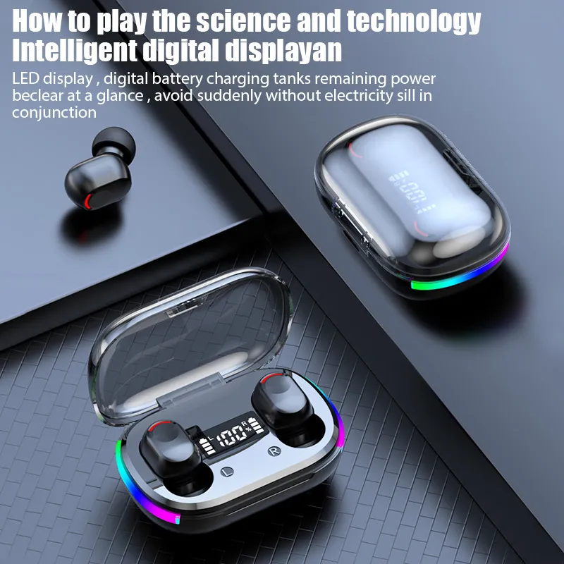 Air Pro K10 TWS Tws Bluetooth 5.1 Earphones With LED Display, Mic, And ...
