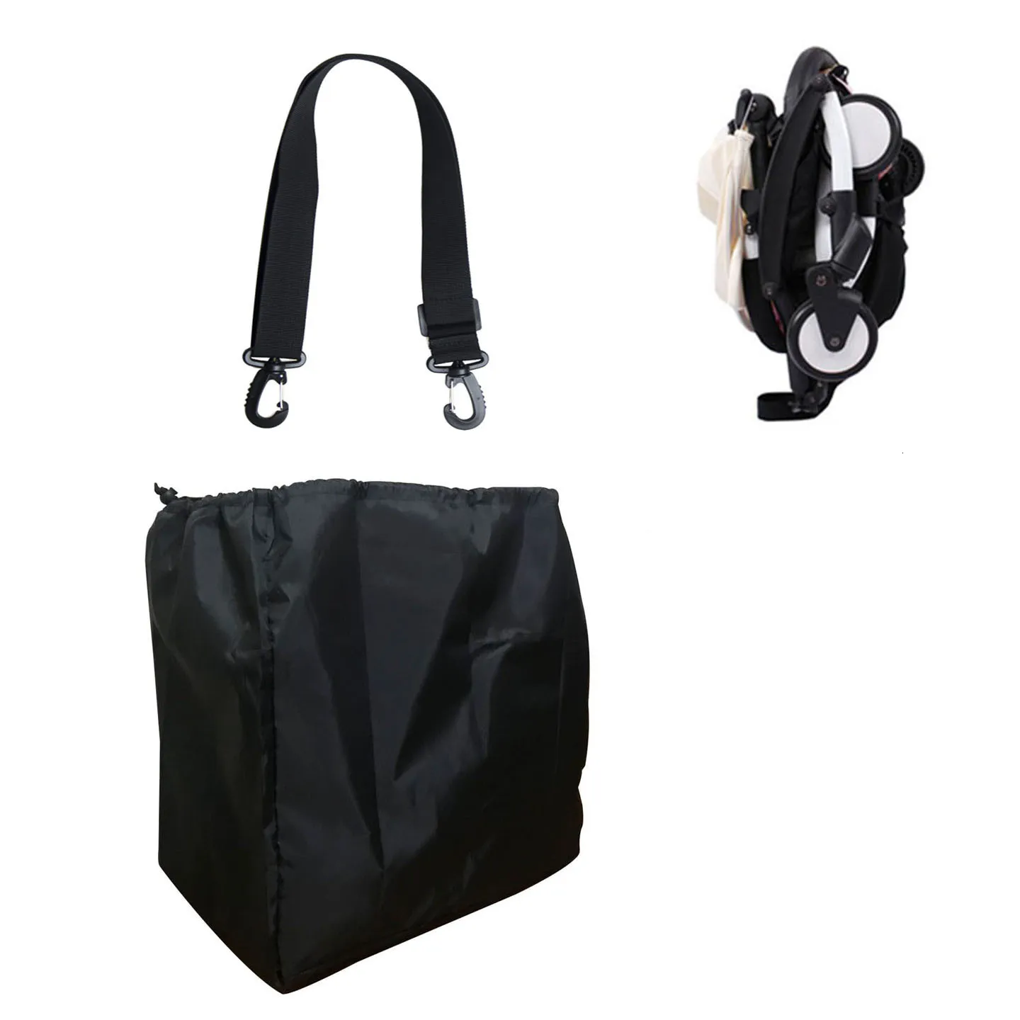 Stroller Bag Organizer: Lightweight Travel Bag with Shoulder Strap ...