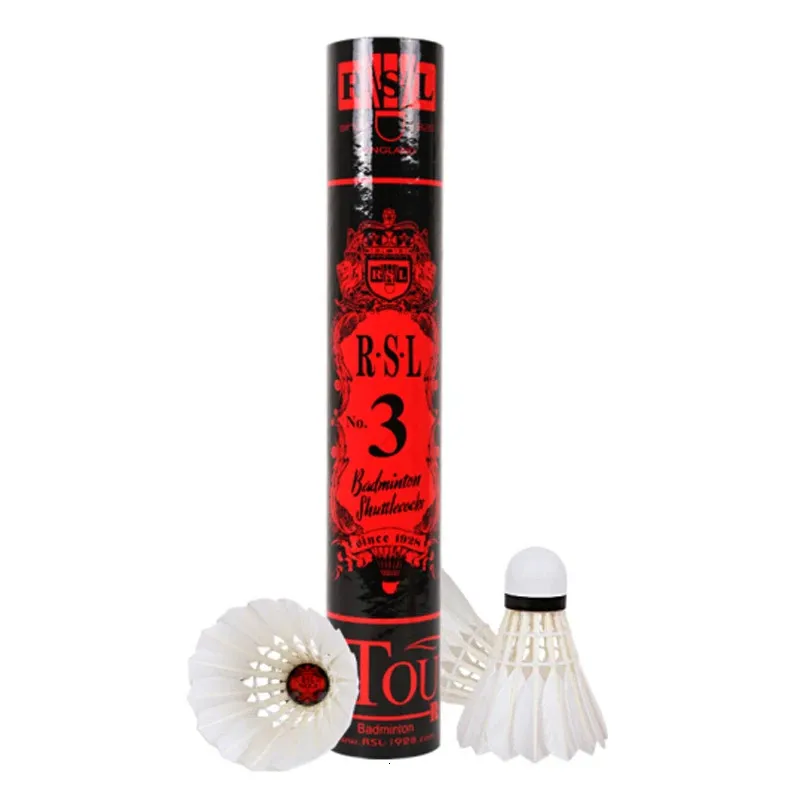 RSL Tourney Badminton Shuttlecocks - Premium Duck Feather Shuttlecocks ...