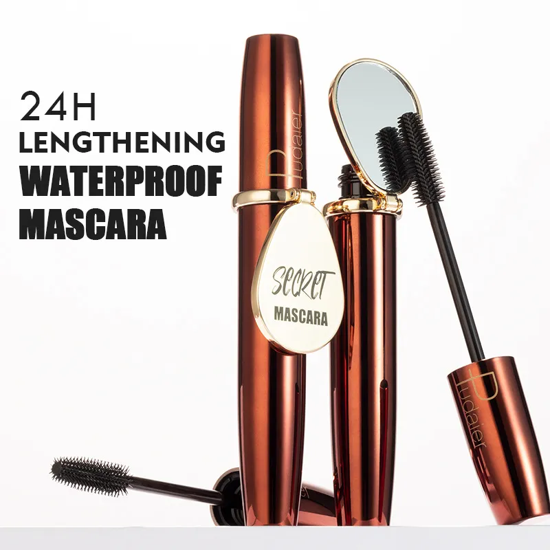 4D Silk Fiber Eyelash Mascara, Black Waterproof Lengthening Curling ...