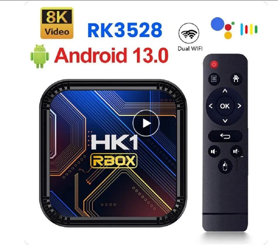 Hk1 Rbox K8s Android 13 Caixa De Tv Rk3528 64gb 32gb 16gb 2.4g 5g Wifi Bt4.0 8k Vedio Dedecding ...