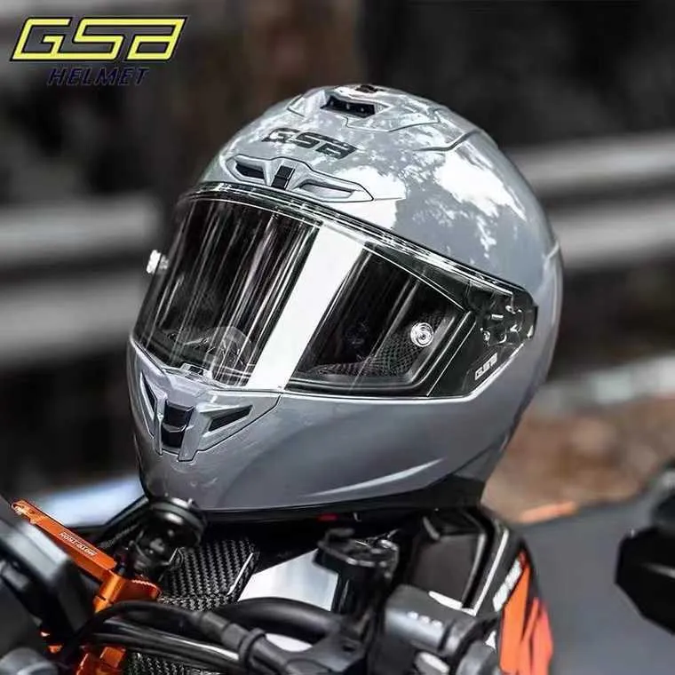 GSB Casco De Motocicleta 361, Cubierta Trasera Pequeña Completa Para Hombres Y Mujeres, Equipo ...