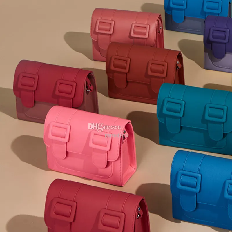 Ladies Bag Magnetic Button PU Leather Satchel, Stylish Flap Crossbody ...