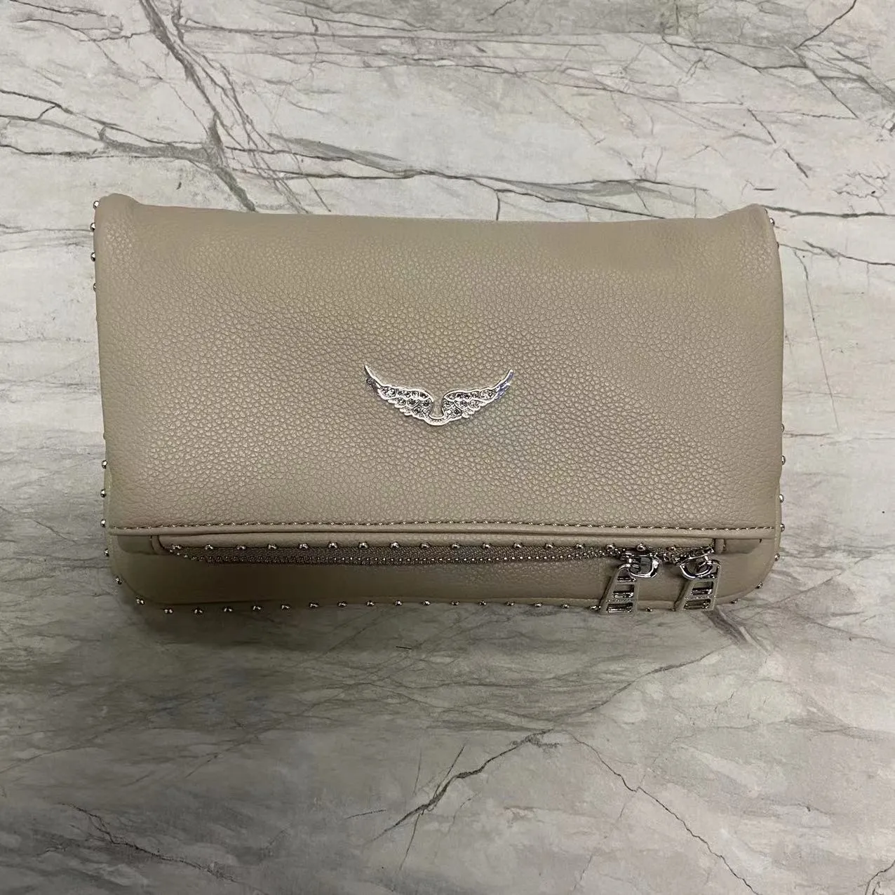 Zadig Voltaire ZV Designer Darcy Chain Wallet Crossbody With Diamond ...